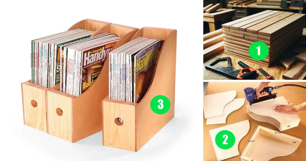 ¡Construye tus propios contenedores de almacenamiento para revistas!