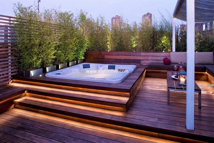 ¡Originales jacuzzis que puedes implementar en tu patio! | Ideas Perfectas
