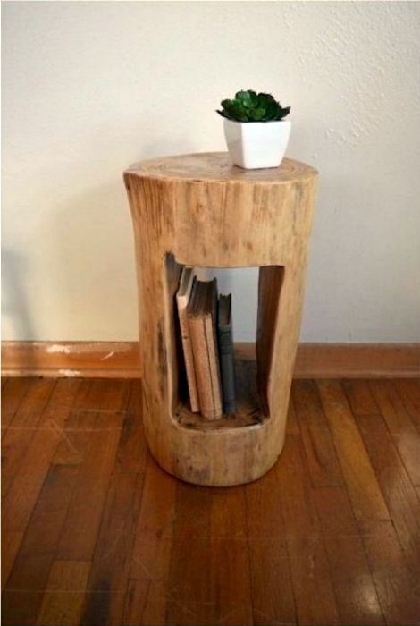 Hermosos muebles reutilizando troncos de madera | Ideas Perfectas